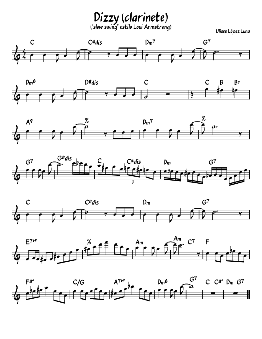 Dizzy Sheet music for Piano (Solo) | Musescore.com