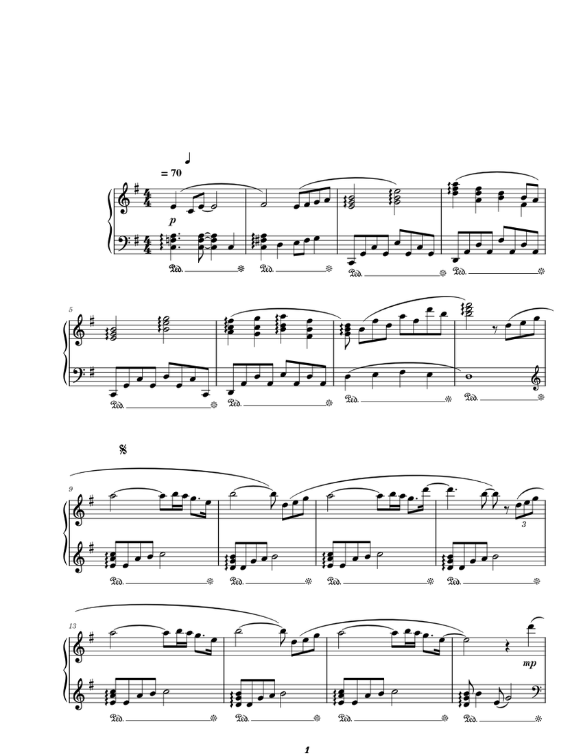 Hometown Landscape – Sojiro Nomura Sheet music for Piano (Solo ...