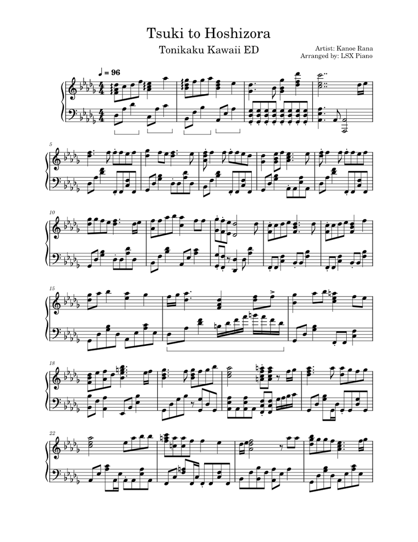 Tsuki to Hoshisora – Kanoe Rana (Tonikawa: Over the Moon for You ED ...