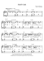Fast Car Sheet music for Piano (Piano Duo) | Musescore.com