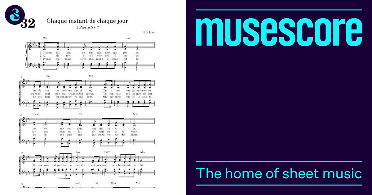 Chaque instant de chaque jour – Harry Dixon Loes Sheet music for Piano ...