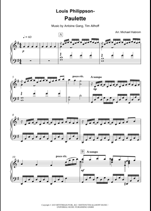 Paulette – Louis Philippson Sheet Music with Chords for Piano (Solo ...