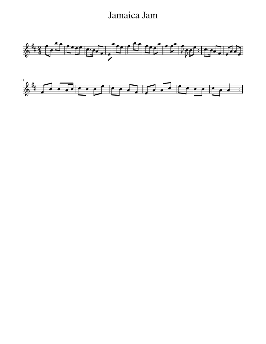 Jamaica Jam Sheet music for Piano (Solo) Easy | Musescore.com