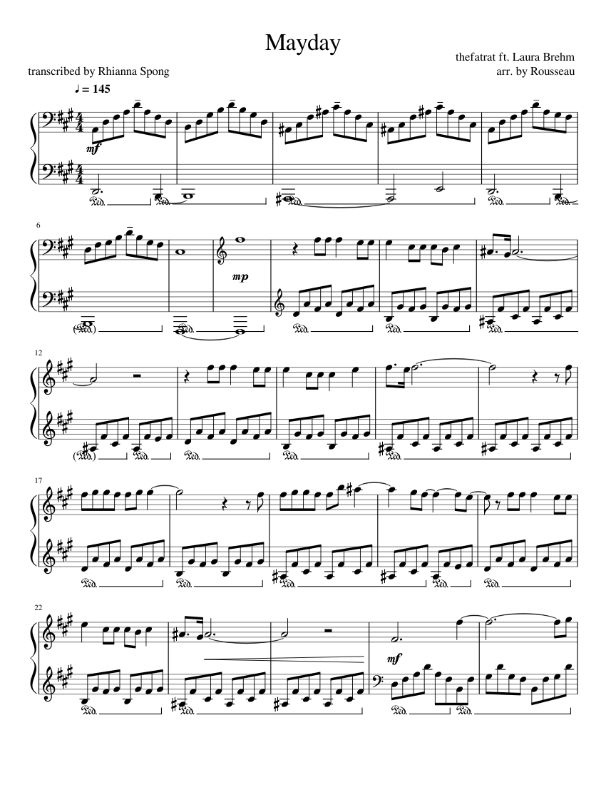 Mayday Sheet music for Piano (Solo) | Musescore.com