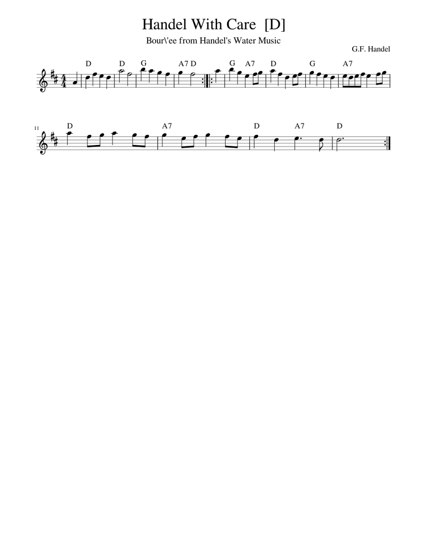 Handel With Care Sheet music for Piano (Solo) Easy | Musescore.com