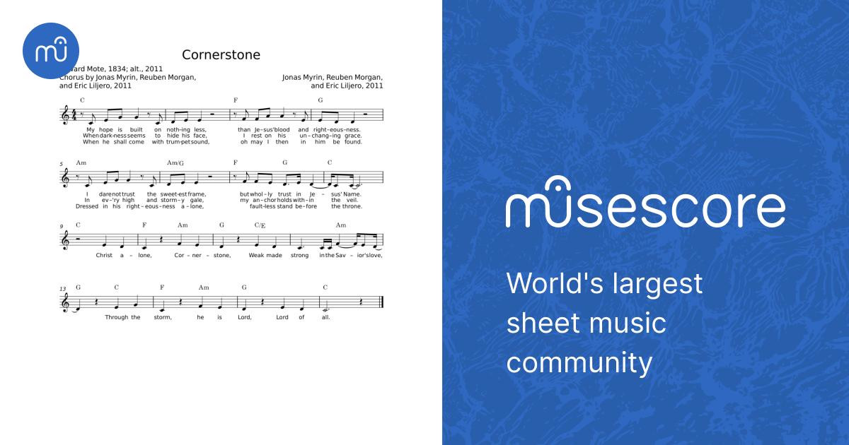 Cornerstone - Edward Mote Sheet music for Synthesizer (Solo ...
