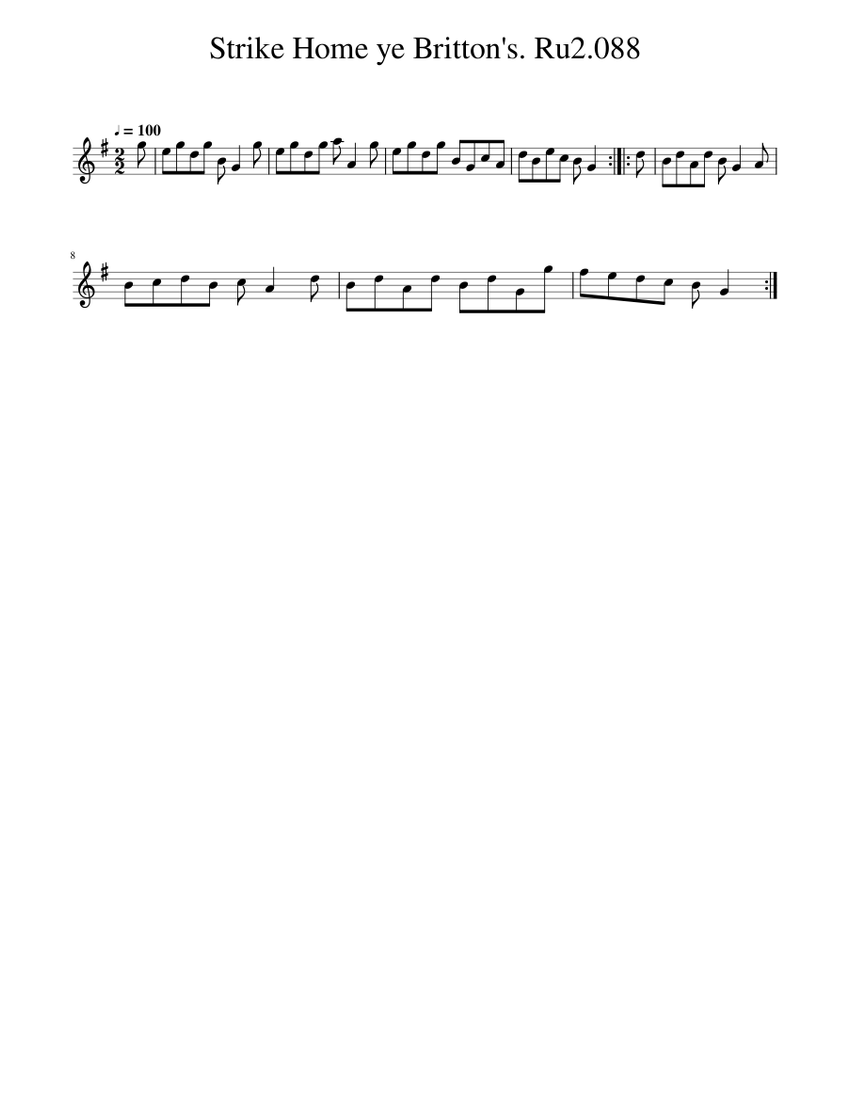 Strike Home Ye Britton s Ru2 088 Sheet Music For Piano Solo strike-home-ye-britton-s-ru2-088-sheet-music-for-piano-solo