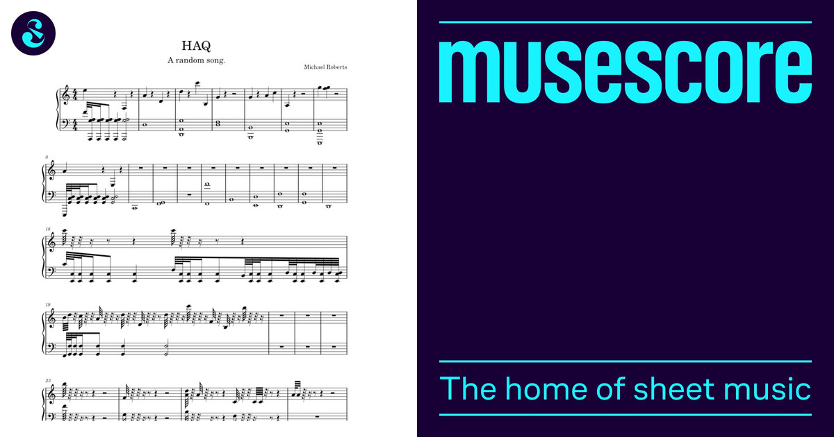 HAQ Sheet music for Piano (Solo) | Musescore.com