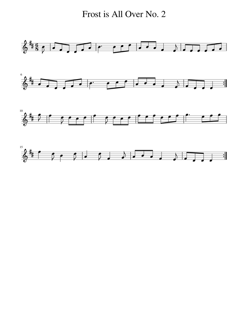 Frost is All Over No. 2 Sheet music for Piano (Solo) | Musescore.com