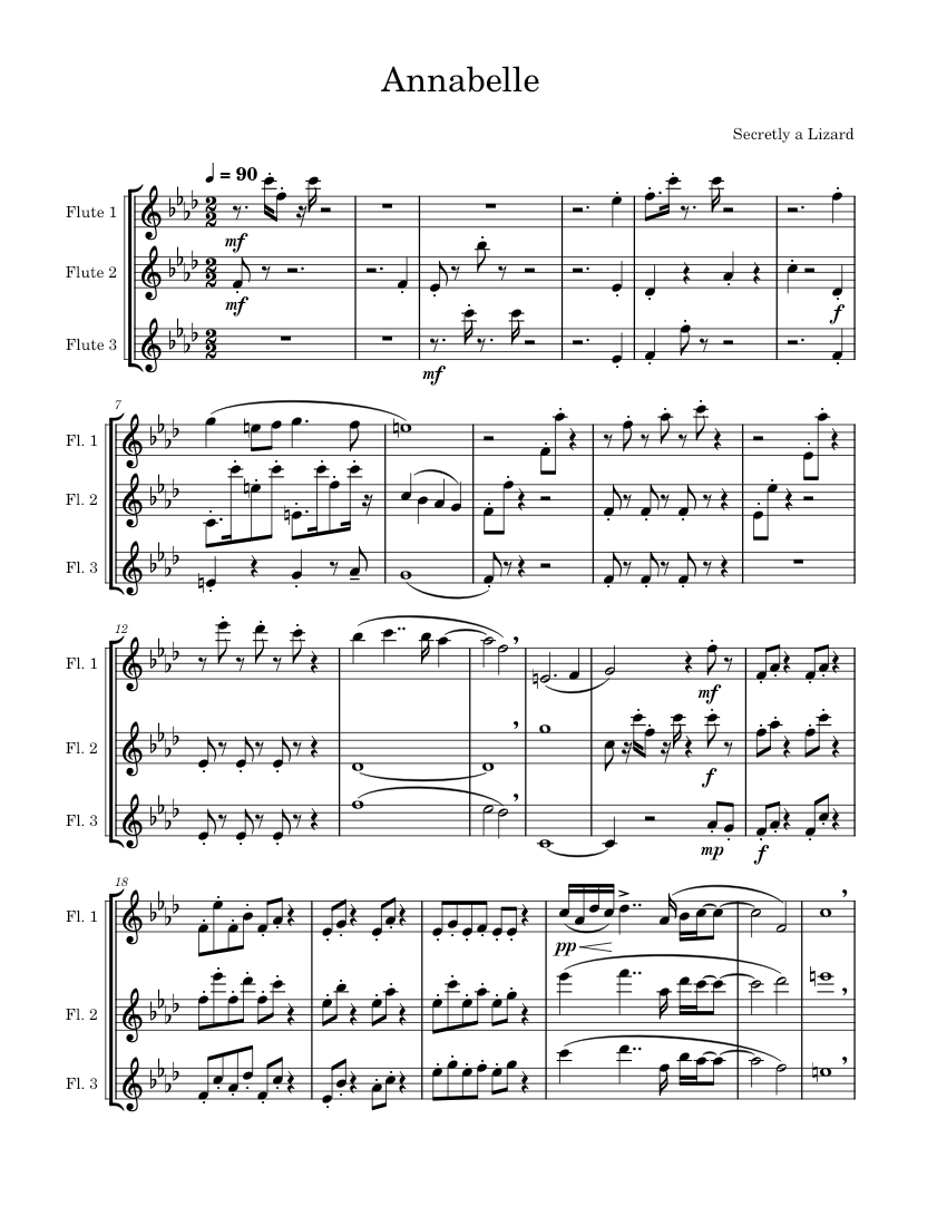 Annabelle - piano tutorial