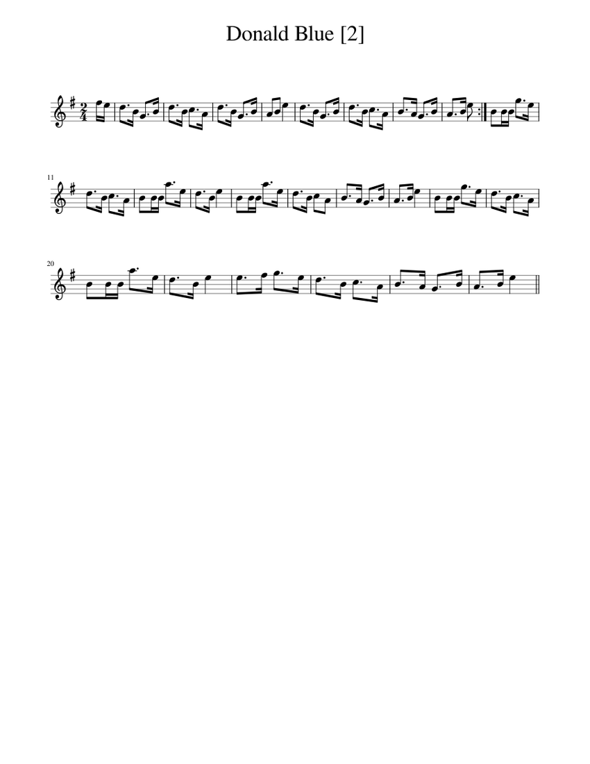 Donald Blue Sheet music for Piano (Solo) Easy | Musescore.com