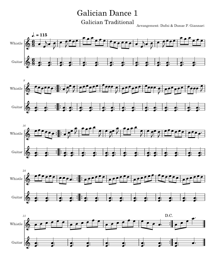 Galician Dance 1 - Galician Traditional - piano tutorial