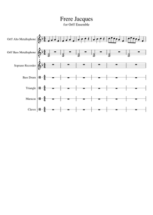 Frere jacques – Misc Traditional Sheet music for Guitar (Solo ...