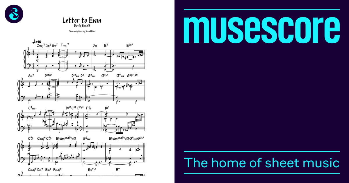 Letter to Evan Sheet music for Piano (Solo) | Musescore.com