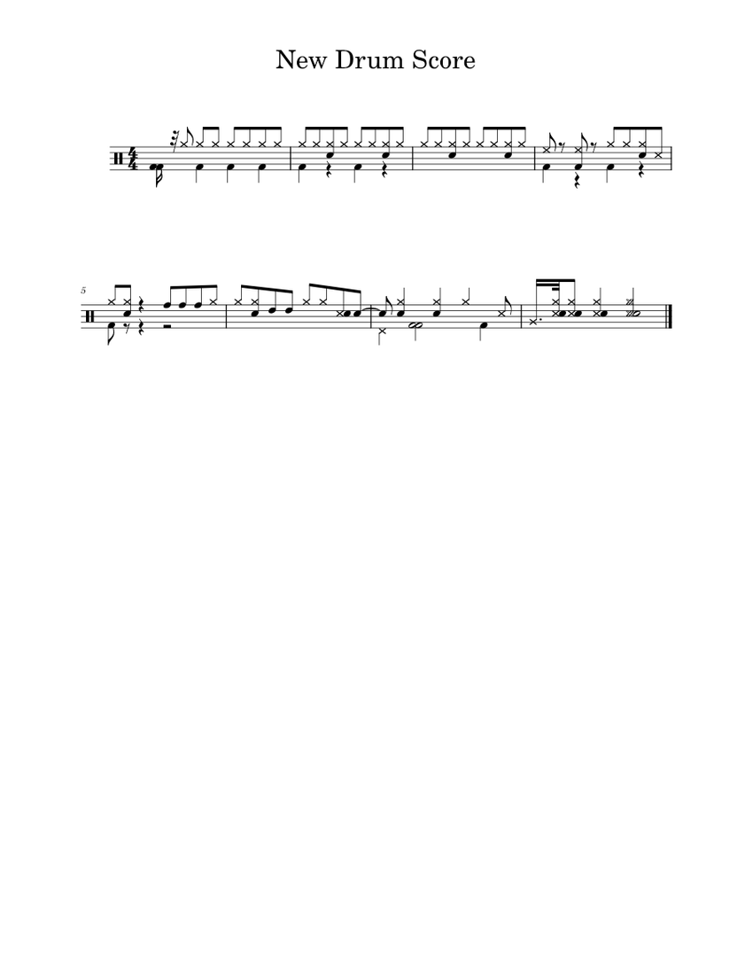 Ensemble Drumscore Sheet music for Drum group (Percussion Ensemble ...