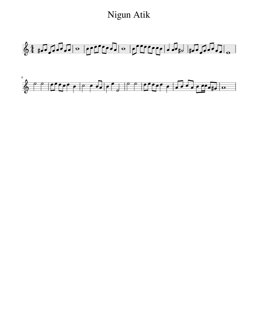 Nigun Atik Sheet Music for Piano (Solo) Easy | MuseScore.com