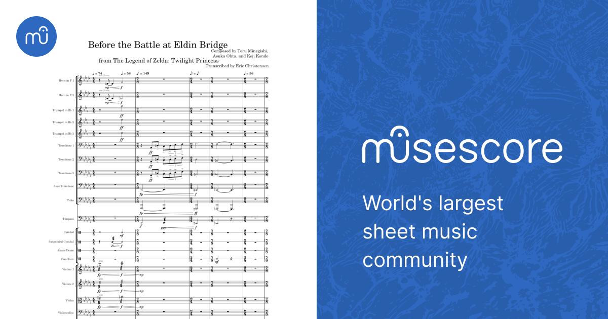 Before the Battle at Eldin Bridge - Twilight Princess Sheet Music for ...