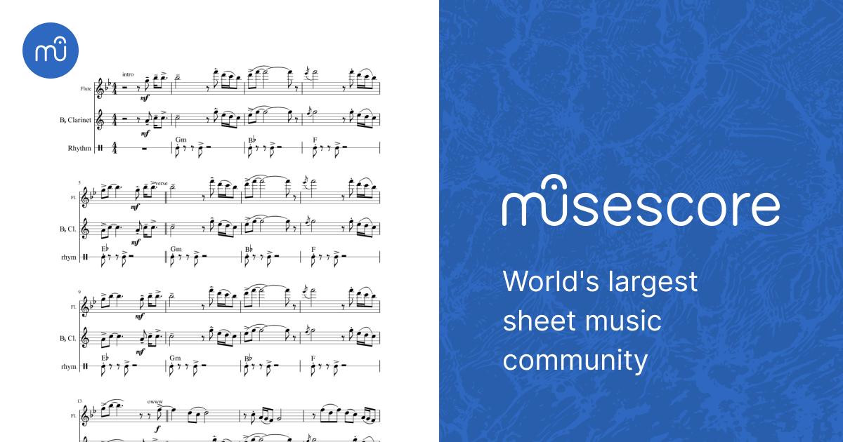 Timber - flute_clarinet_chords Sheet Music with Chords for Flute ...