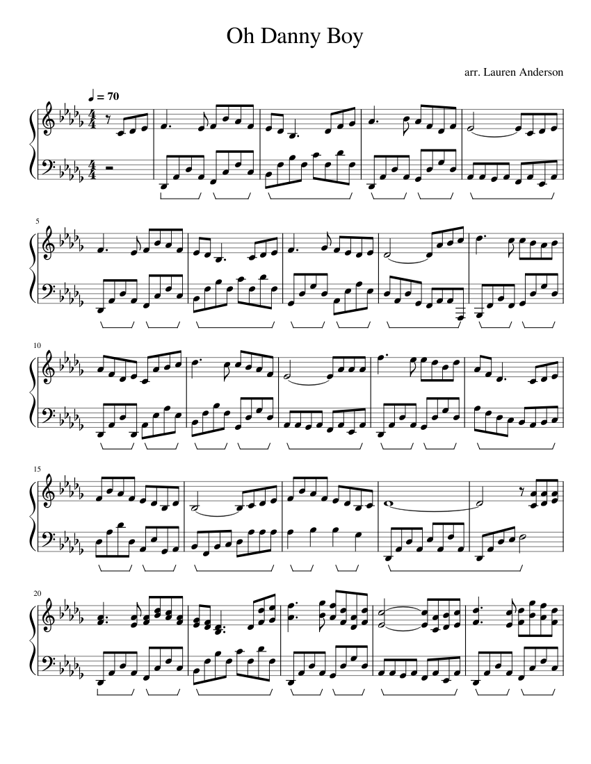Oh danny boy – Conway Twitty Sheet music for Piano (Solo) Easy ...
