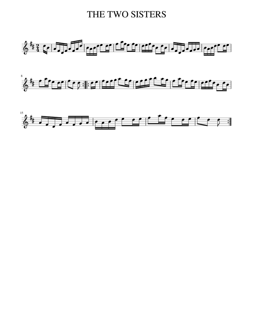 THE TWO SISTERS Sheet music for Piano (Solo) Easy | Musescore.com