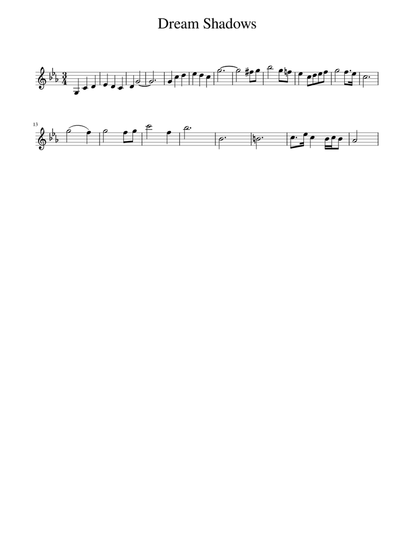 Dream Shadows Sheet music for Piano (Solo) Easy | Musescore.com