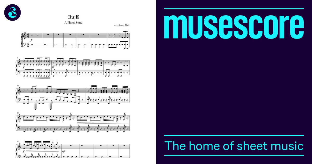 Ru;E Sheet music for Piano (Solo) | Musescore.com