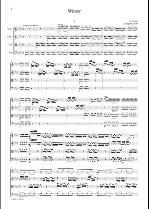 Play Official version of The Four Seasons - Winter Sheet Music by ...