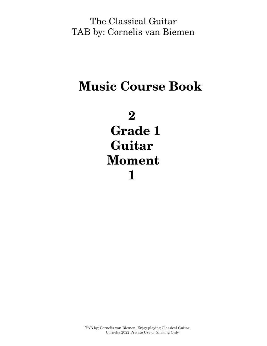 Music Course Book 2 Sheet music for Guitar (Solo) | Musescore.com