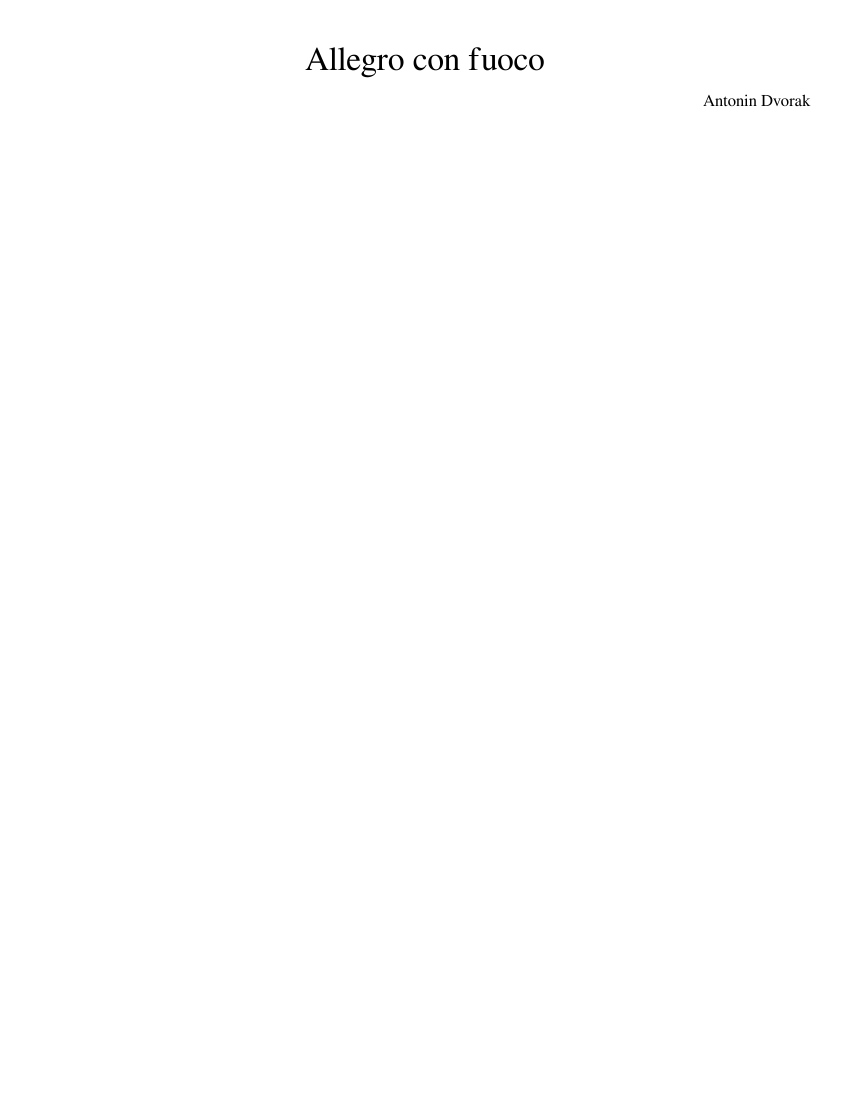 Allegro con fuoco with perc Sheet music for Trombone, Tuba, Flute ...