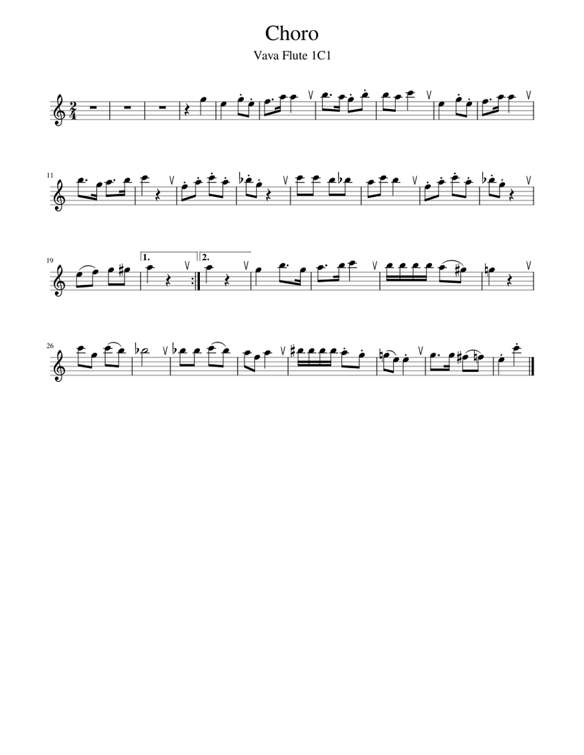 Choro Sheet music for Piano (Solo) | Musescore.com