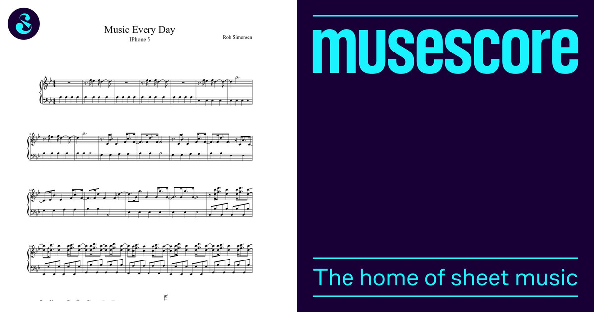 Music Every Day (iPhone) Sheet Music for Piano (Solo) easy | MuseScore.com