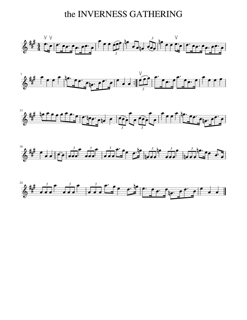 the INVERNESS GATHERING Sheet music for Piano (Solo) Easy | Musescore.com