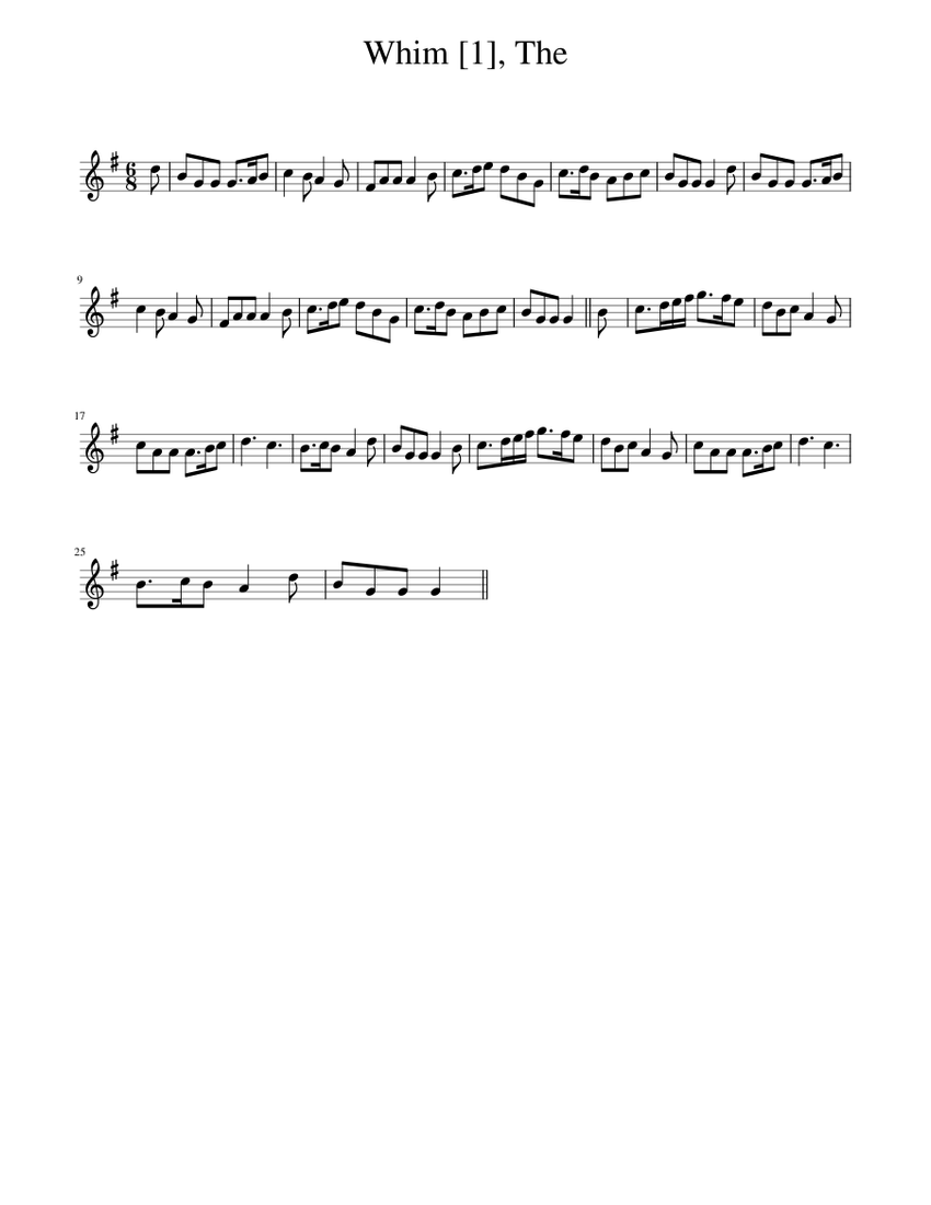 The Whim Sheet music for Piano (Solo) | Musescore.com