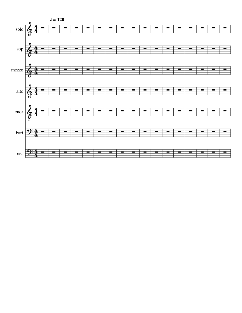 6 part template Sheet Music for Soprano, Alto, Tenor, Bass voice & more ...