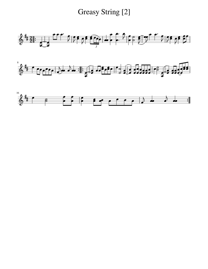 Greasy String Sheet music for Piano (Solo) | Musescore.com