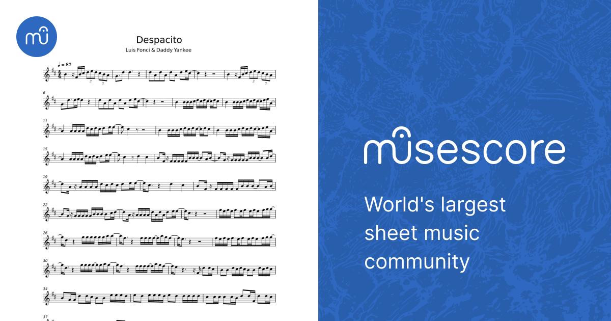 Despacito Sheet music for Piano (Solo) Easy | Musescore.com