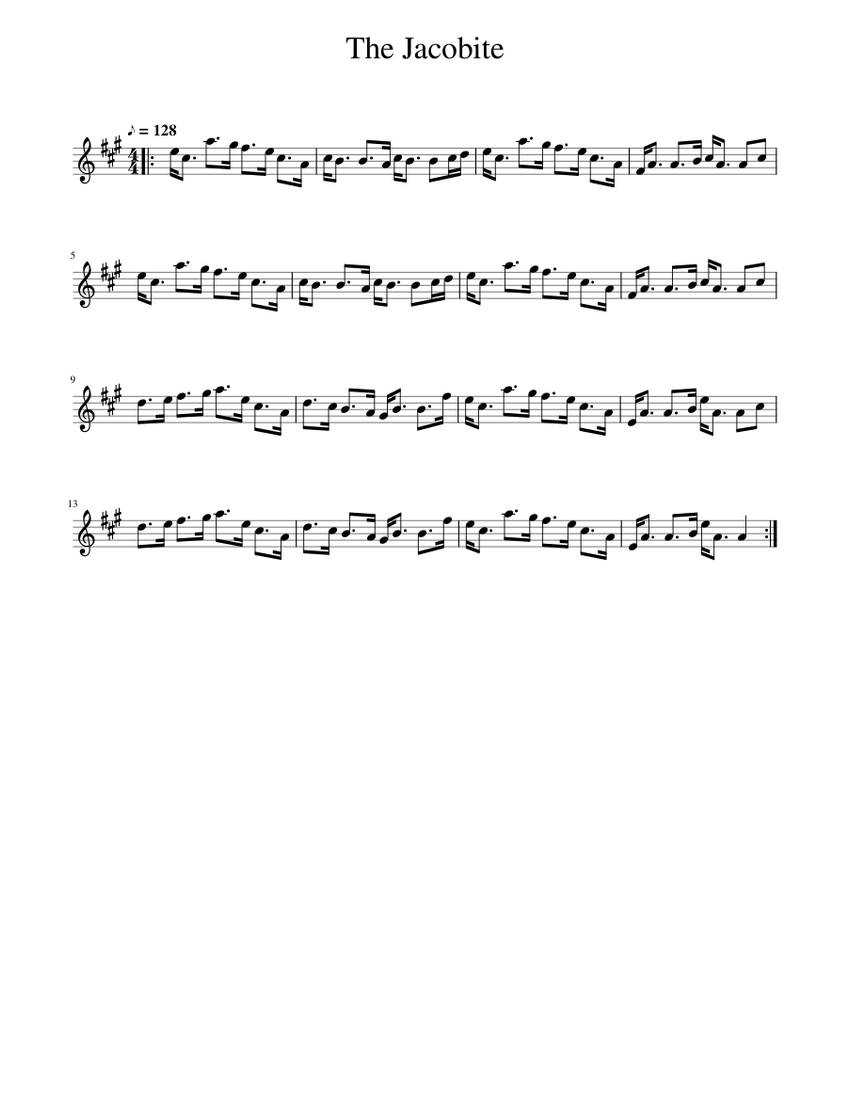 The Jacobite Sheet music for Piano (Solo) Easy | Musescore.com