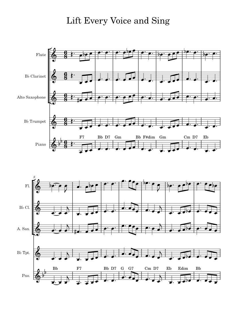 Lift every voice and sing – John R. Johnson Lift every voice and sing ...