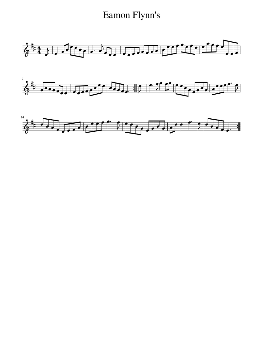 Eamon Flynn's Sheet music for Piano (Solo) | Musescore.com