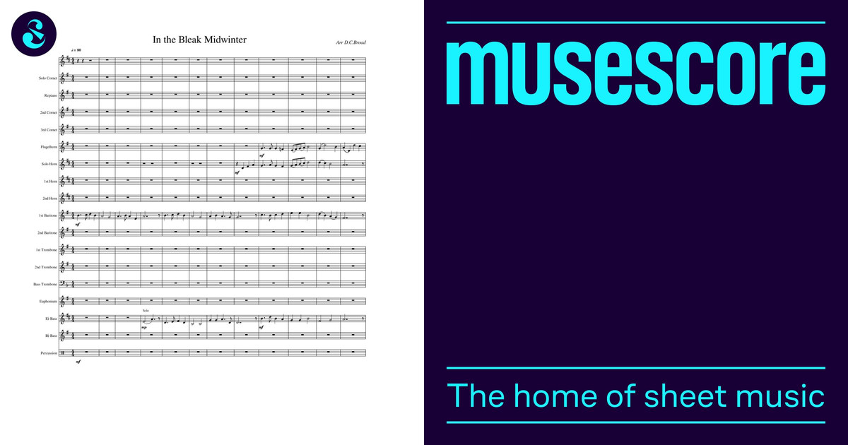 In the Bleak Midwinter – arr D.C. Broad Baritone feature Brass Band ...