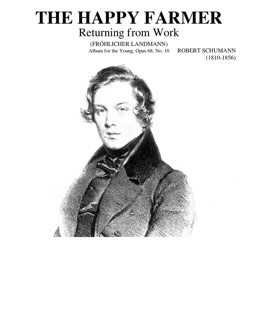 The Happy Farmer - Trombone Quartet - Robert Schumann Sheet Music for ...