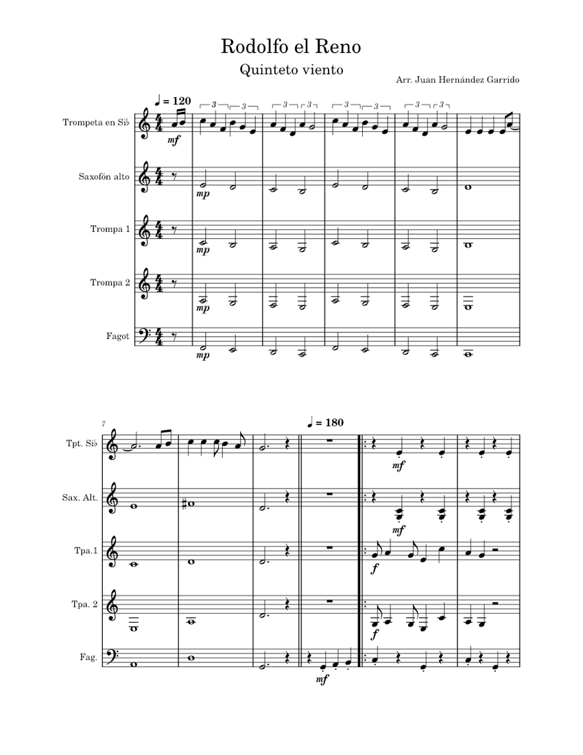 Rudolph The Red-Nosed Reindeer - The Smashing Pumpkins (Mixed quintet ...