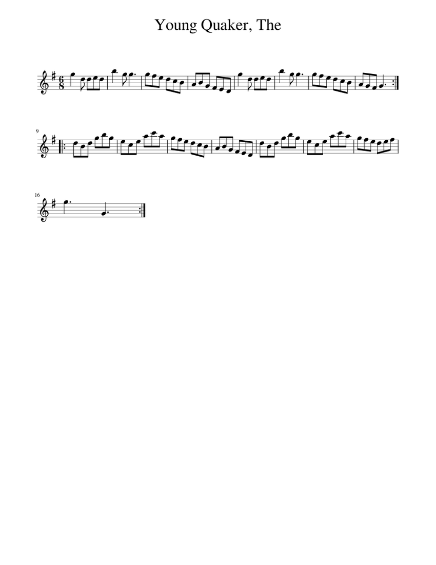 The Young Quaker Sheet music for Piano (Solo) Easy | Musescore.com