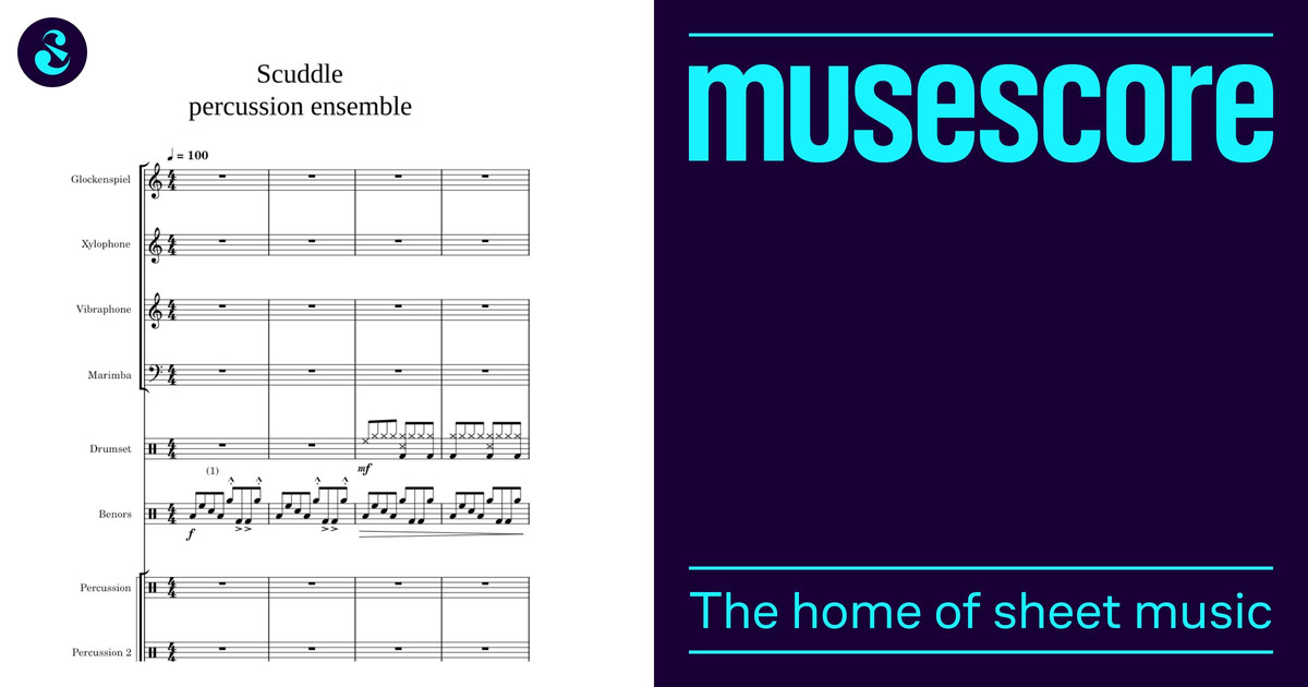Scuddle percussion – Gaber0 Sheet music for Vibraphone, Glockenspiel ...