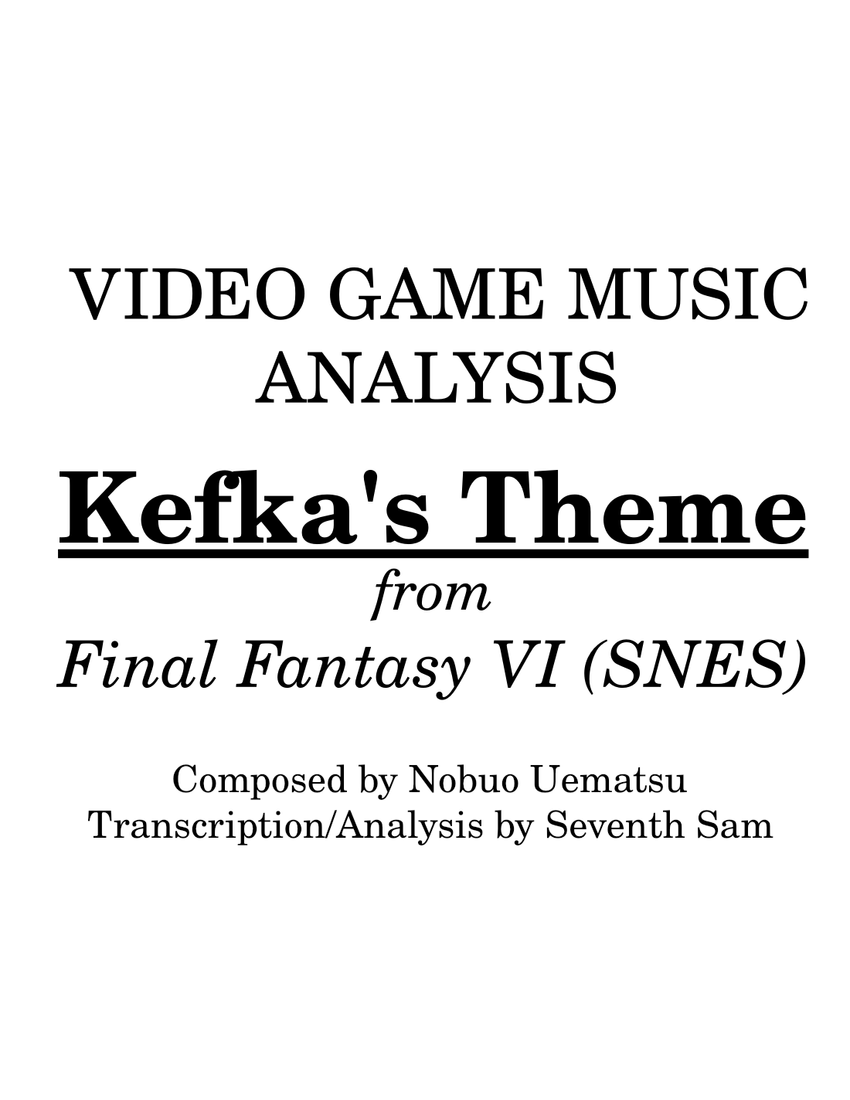 Kefka's Theme from Final Fantasy VI (OST) - Video Game Music Analysis ...