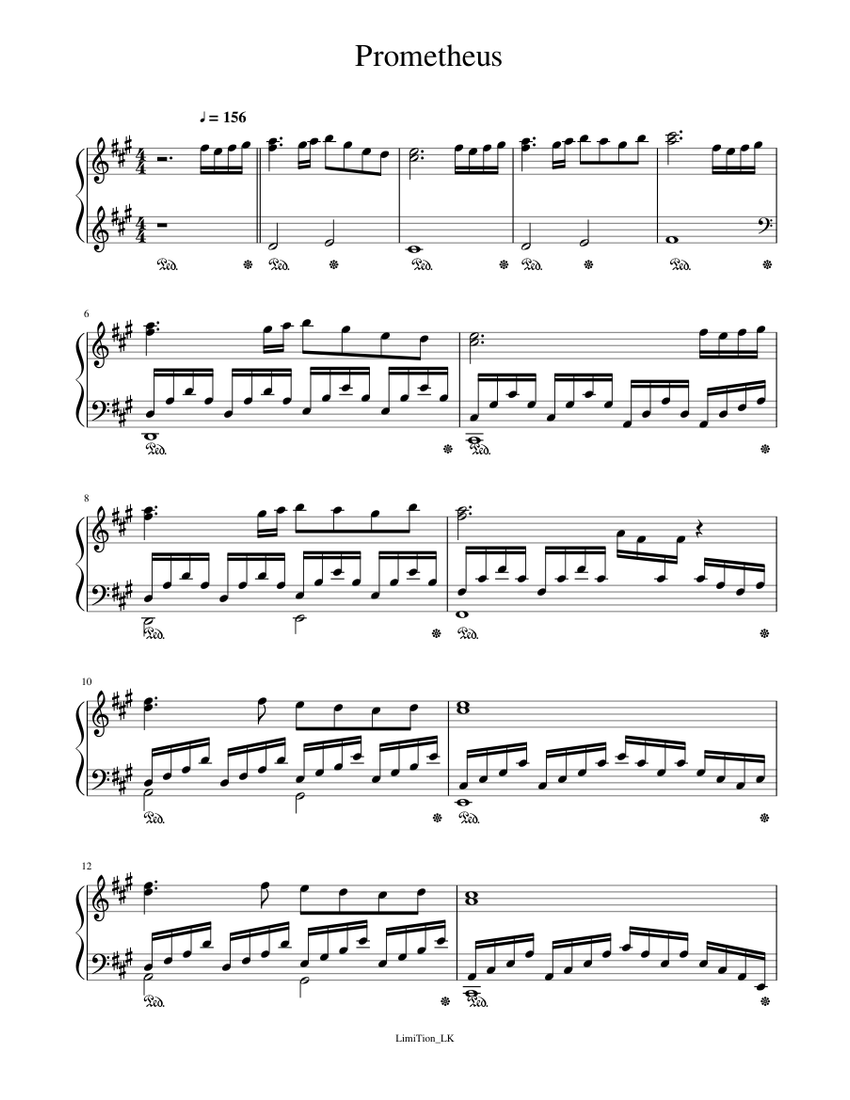 Prometheus Sheet music for Piano (Solo) | Musescore.com