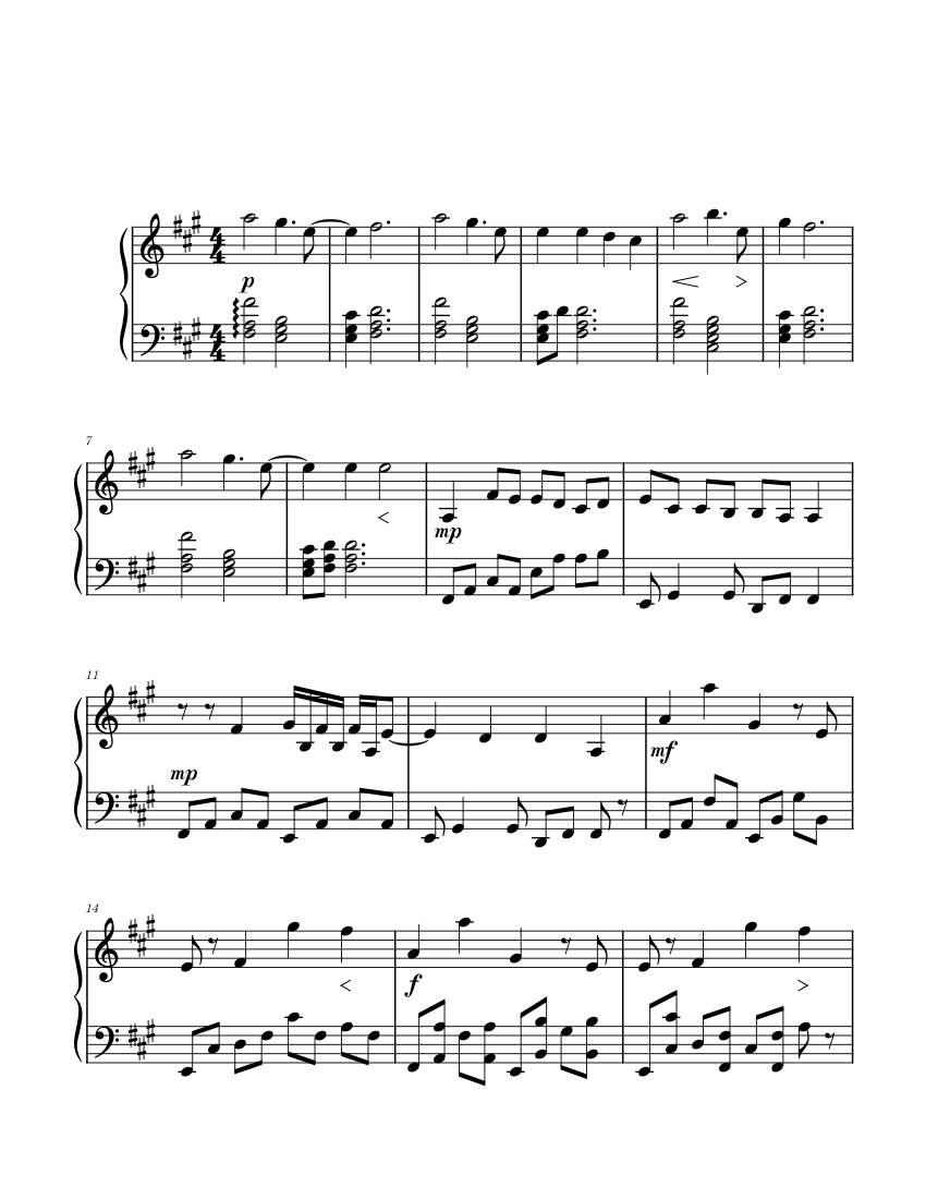 Running - Calvin Franke Sheet Music for Piano (Solo) | MuseScore.com