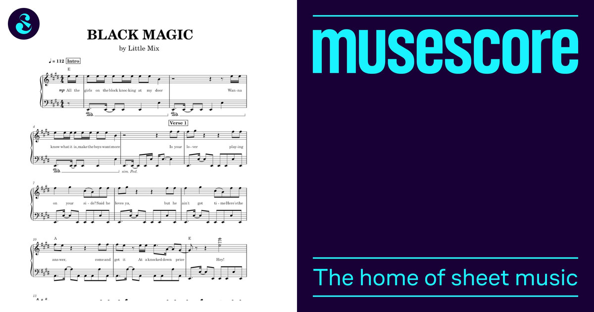 Black Magic - Little Mix Sheet Music for Piano (Solo) | MuseScore.com