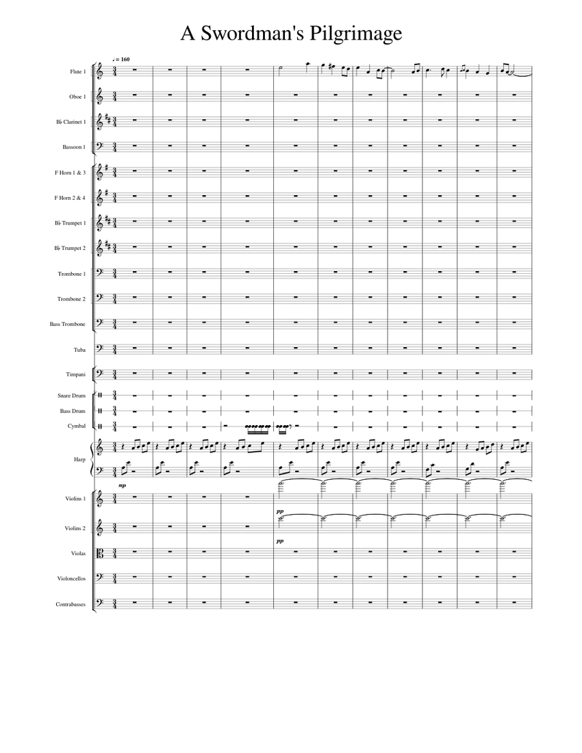 A Swordsman's Pilgrimage Sheet music for Trombone, Tuba, Trombone bass ...