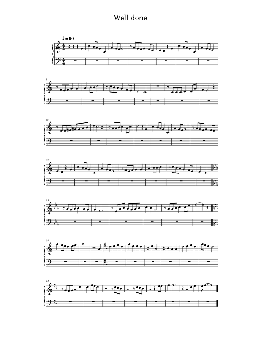 Hal Leonard Well done soprano Sheet music for Piano (Solo) | Musescore.com